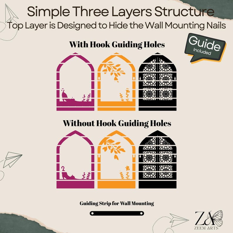 Laser Cut Files Cat in a Window Wall Art Arch Key Holder for Glowforge ...