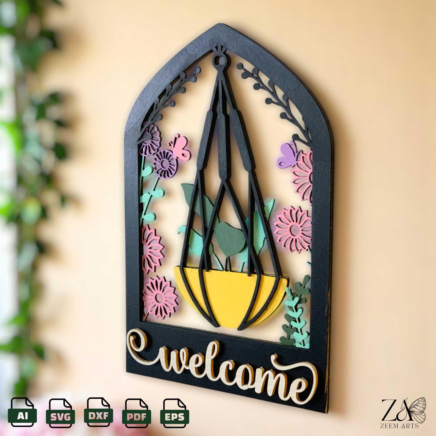 Boho Arch Key Holder Laser Cut Files: SVG, CNC, Glowforge (digital ...