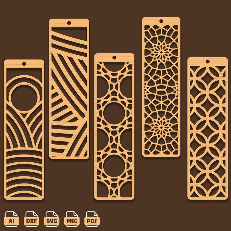 100 Bookmark Laser Cut Files: SVG, CNC, Glowforge (digital Download) - Etsy