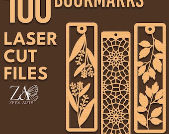 40 Floral Bookmark SVG Files & Laser Cut Files for Cricut Glowforge ...