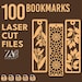 100 Bookmark Laser Cut Files: SVG, CNC, Glowforge (digital Download) - Etsy