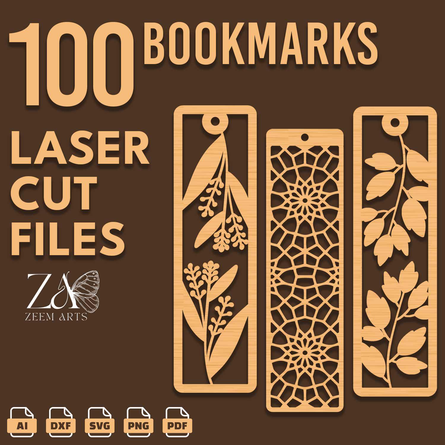 100 Bookmark Laser Cut Files: SVG, CNC, Glowforge (digital Download) - Etsy