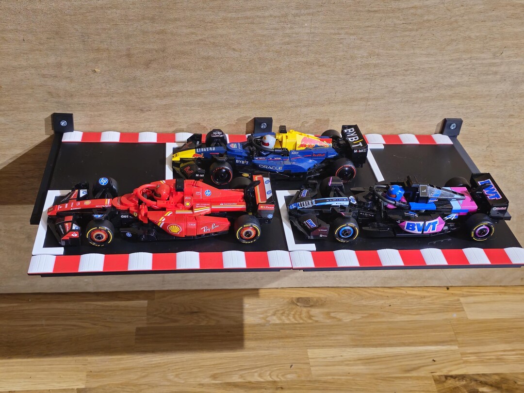 LEGO F1 Starting Grid | Collector's Display Shelf - Etsy