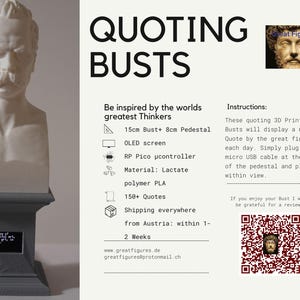 Sigmund Freud Quoting Bust - Etsy