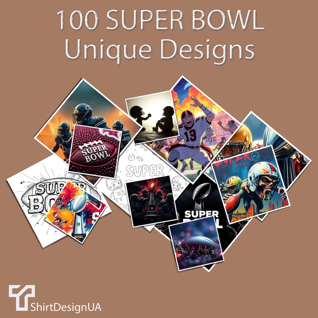 100 Super Bowl Designs | Digital PNG Files | 2K Resolution 2024x2024 - Etsy