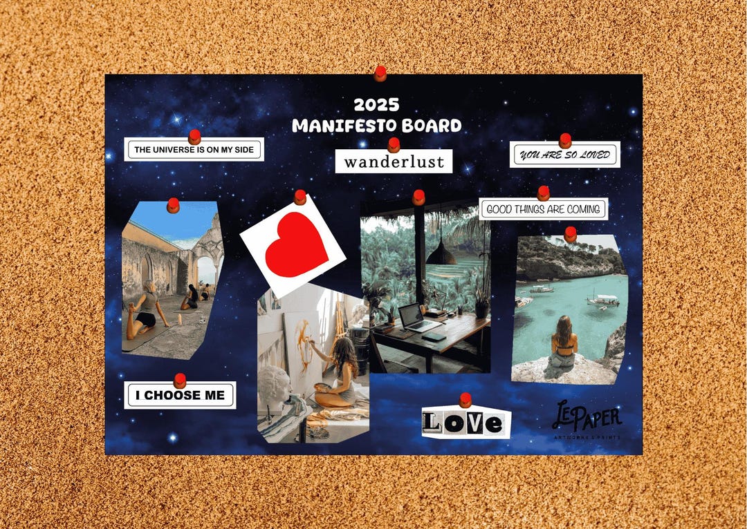 Collage Manifesto Board Digital Print - Etsy