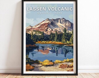 Lassen Volcanic National Park Poster - Etsy