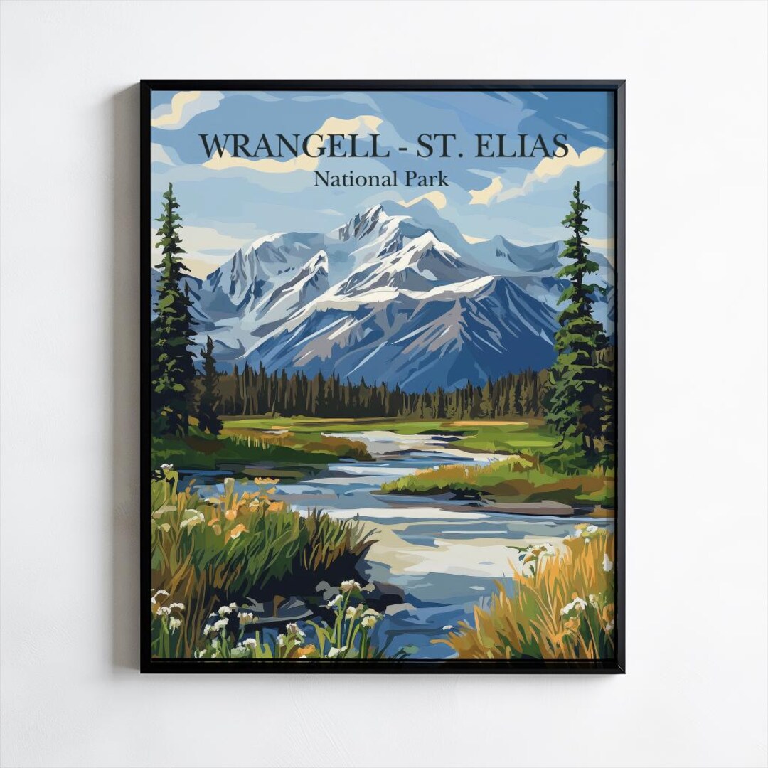Wrangell-st. Elias National Park Poster, Print, Wall Art, Alaska Poster ...
