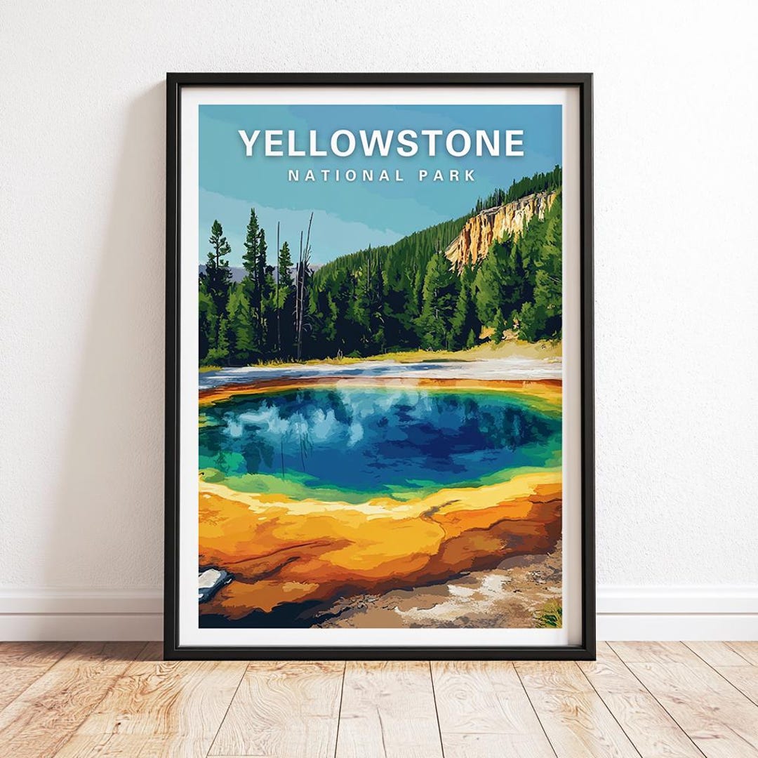 Yellowstone National Park Poster Print Wall Art Wall Decor Art ...
