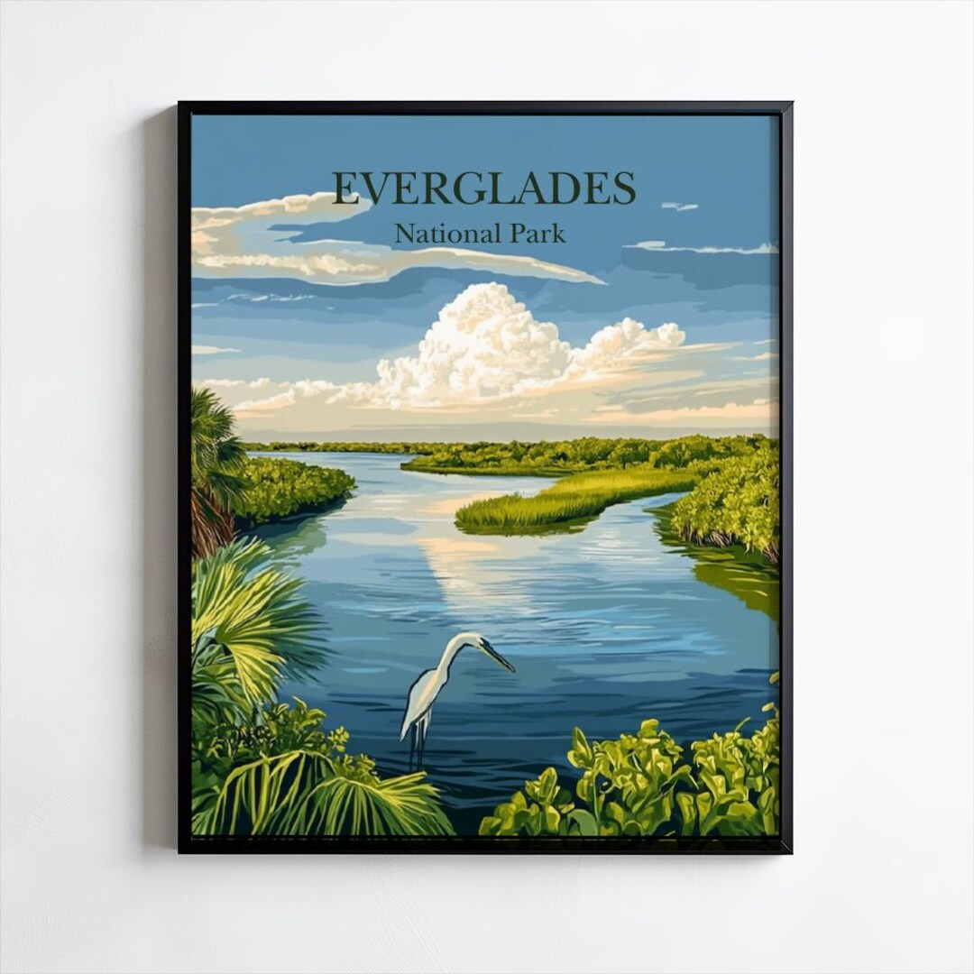 Everglades National Park Poster, Print, Wall Art, Florida Print, Scenic ...