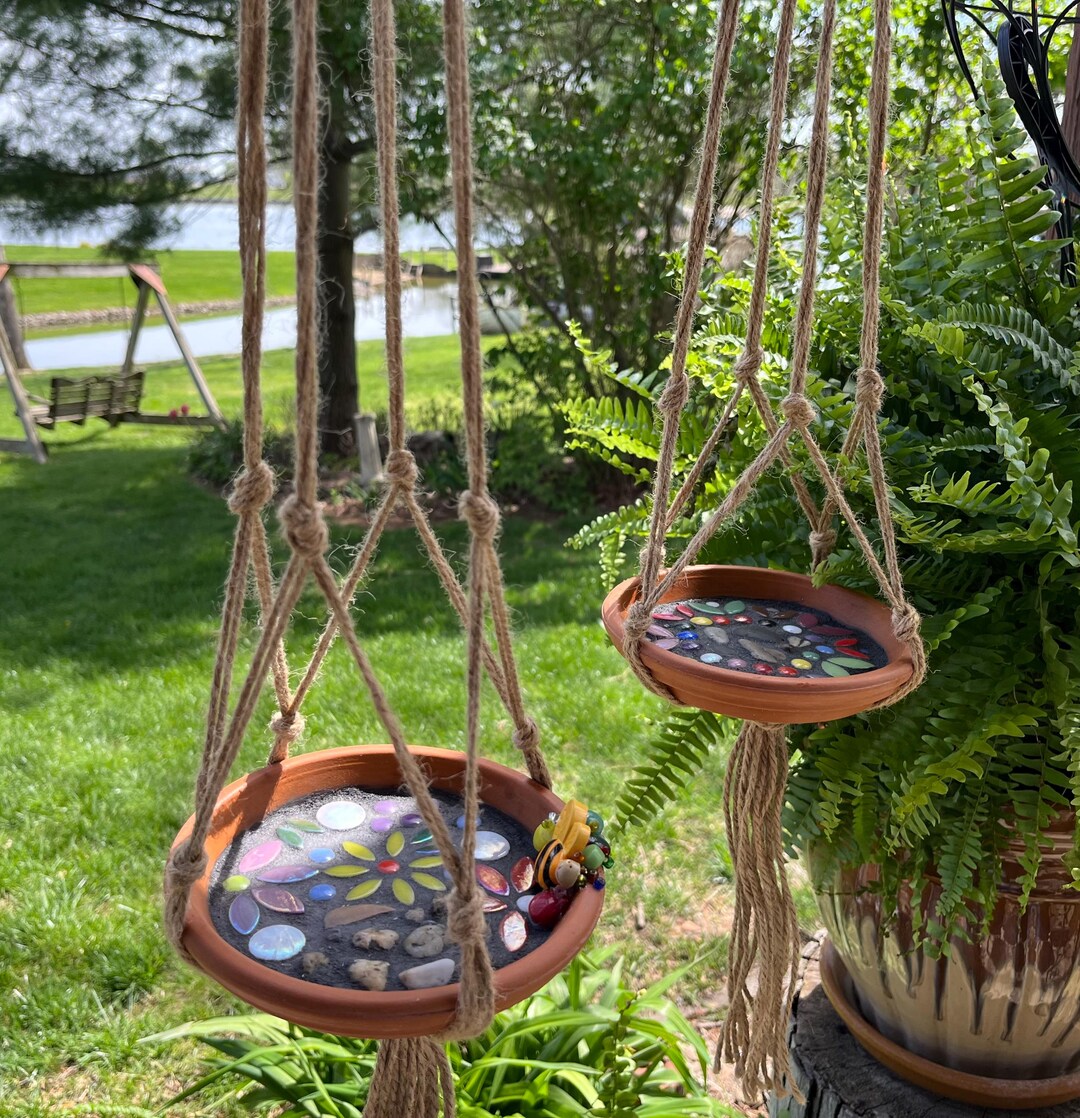 Mosaic Bee/butterfly Bath Watering Station Pollinator, Puddler With ...