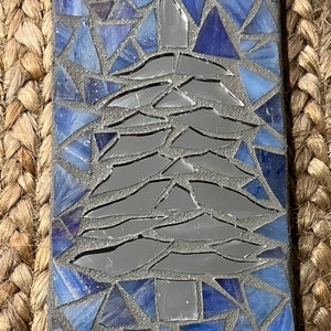 DIY Mosaic Mirror Christmas Tree Kit: Stained Glass Craft - Etsy