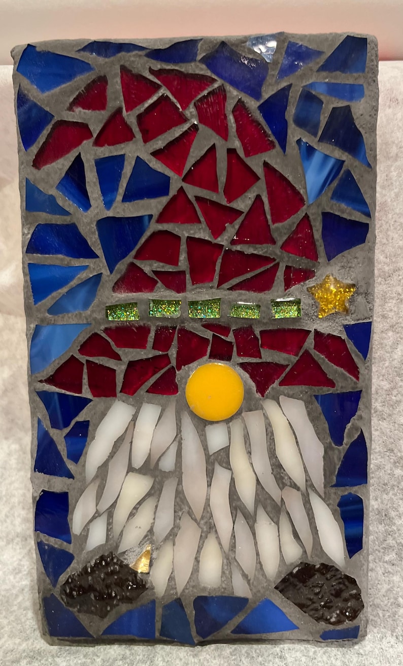 DIY Stained Glass Mosaic Gnome Kit: Craft Project for Adults - Etsy