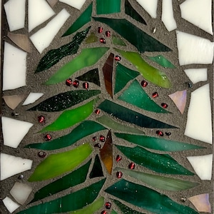 DIY Mosaic Christmas Tree Kit: Stained Glass Craft for Adults - Etsy