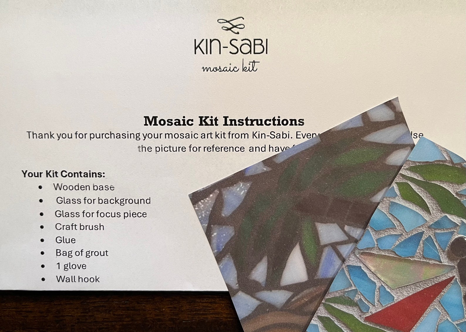 Mosaic Flower Garden Kit, DIY Mosaic Kit, Flower Mosaic, Glass Mosaic ...