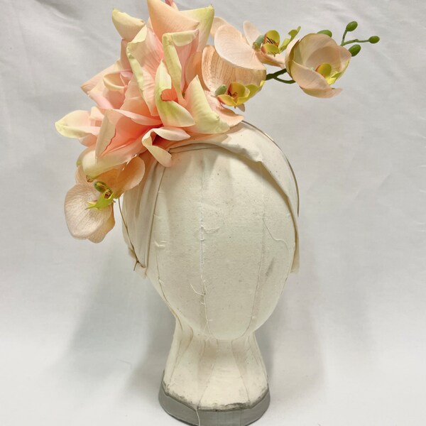 Peach Fascinator - Etsy