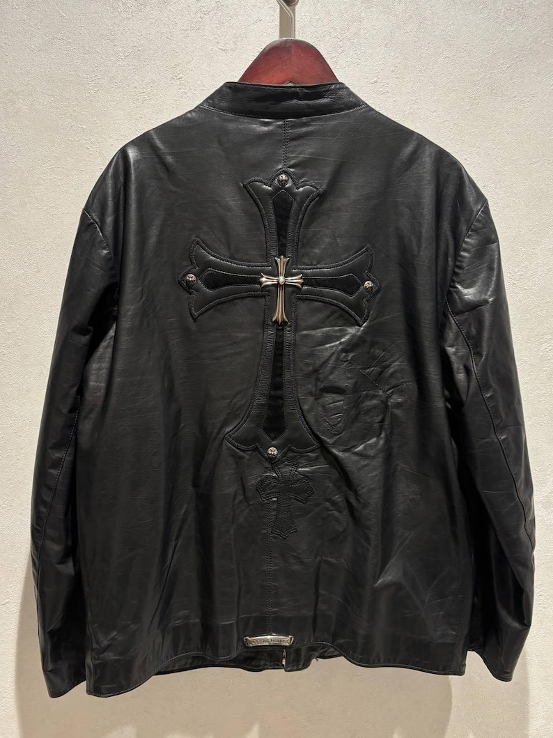Chrome Hearts Leather Jacket - Etsy