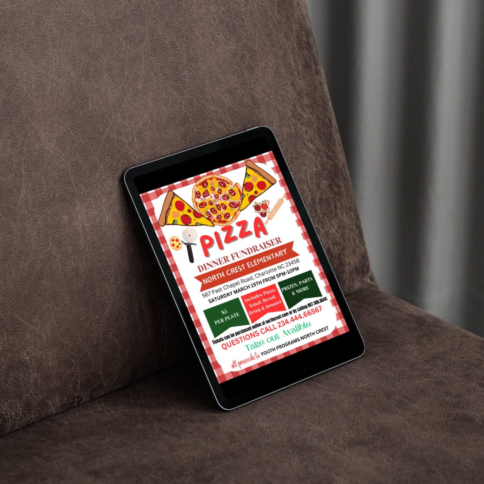 Order Pizza Template, Customizable Menu, Printable Food Menu, Digital ...