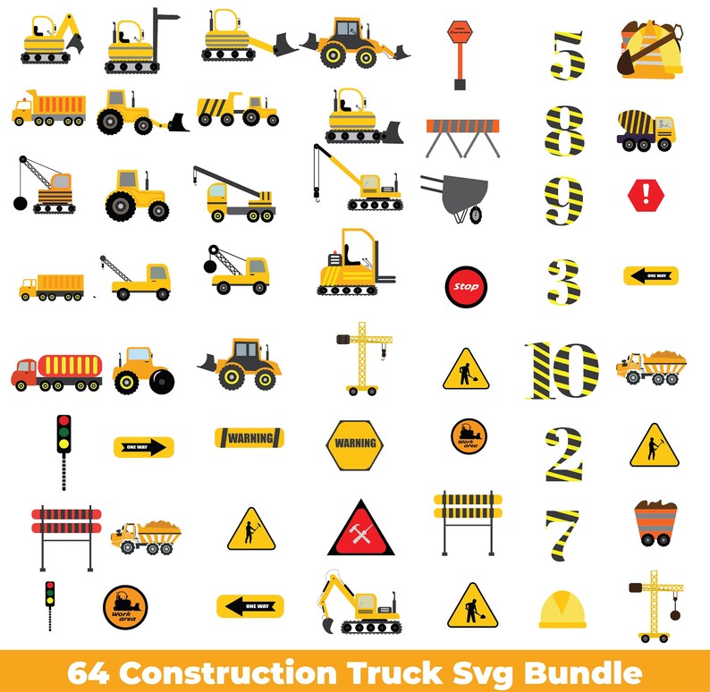 Construction Svg Bundle Construction Trucks Svg Png Bundle Layered Cut ...