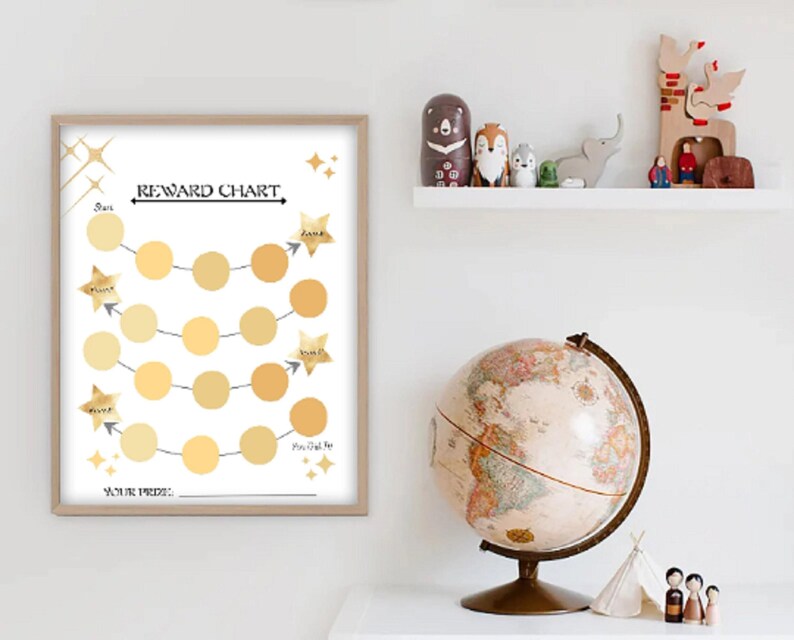 Rainbow Kids Reward Chart: Printable Daily Routine Tracker for Toddlers ...