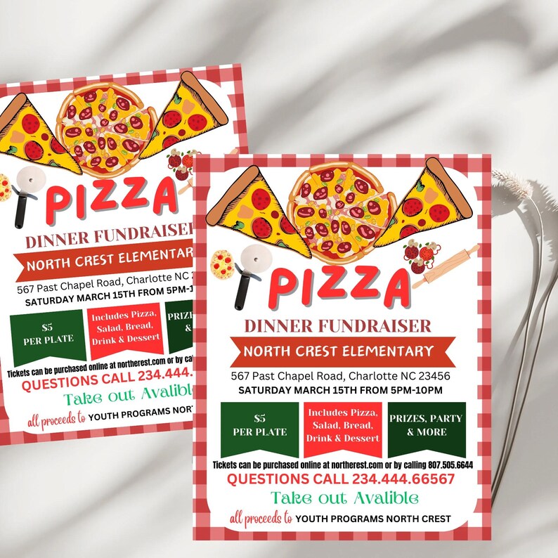 Order Pizza Template, Customizable Menu, Printable Food Menu, Digital ...