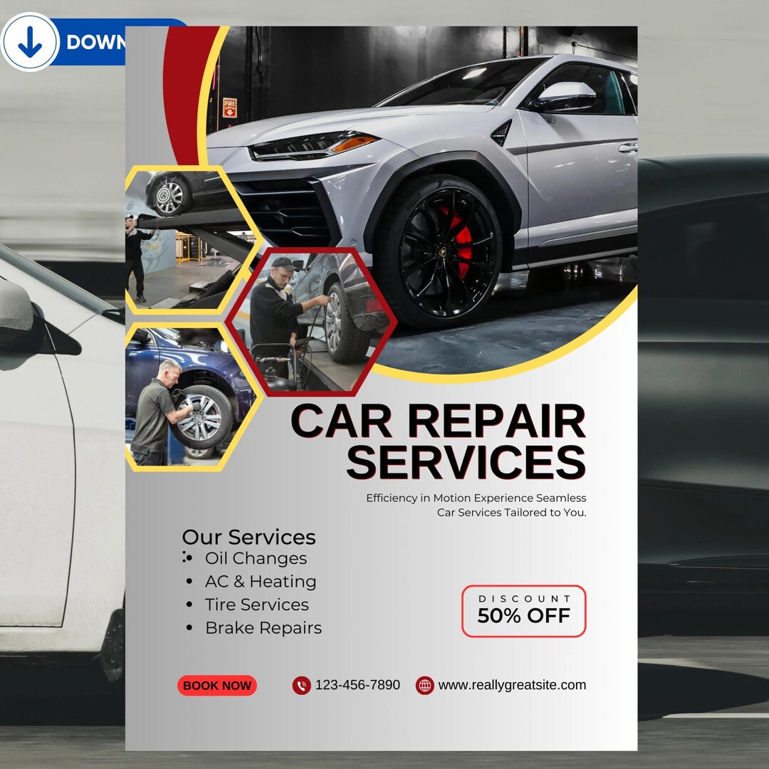 Car Detailing Flyer Template, Auto Detailing Service Flyer, Car Wash ...