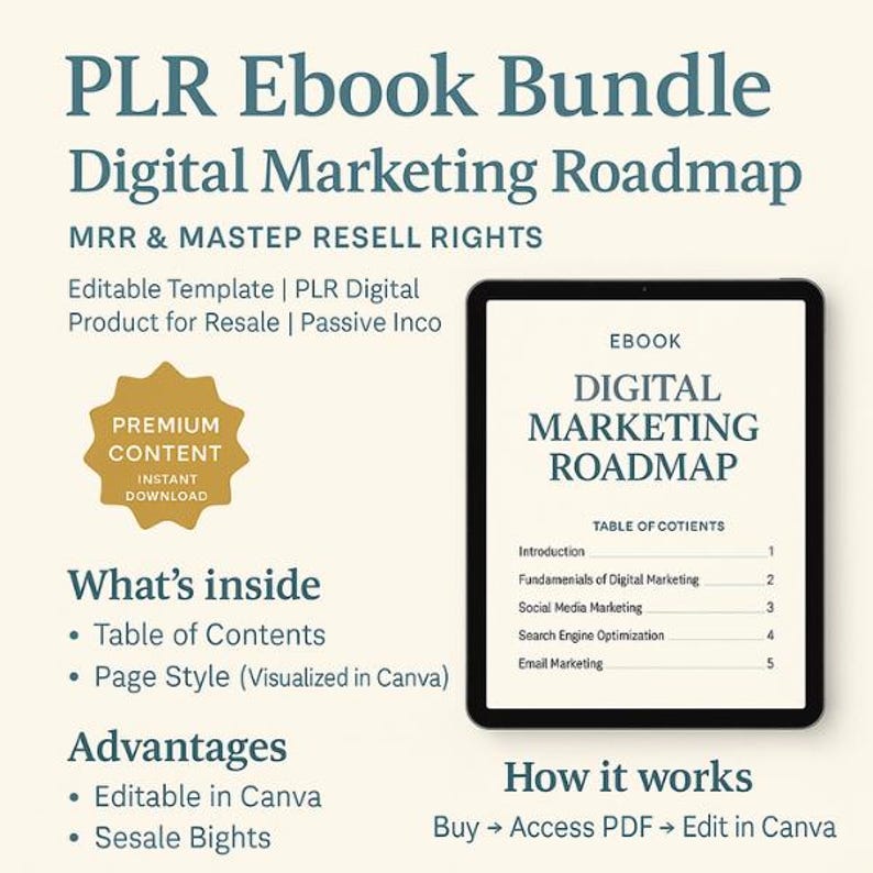 PLR Digital Marketing Ebook Kit | MRR Resell Rights Templates ...