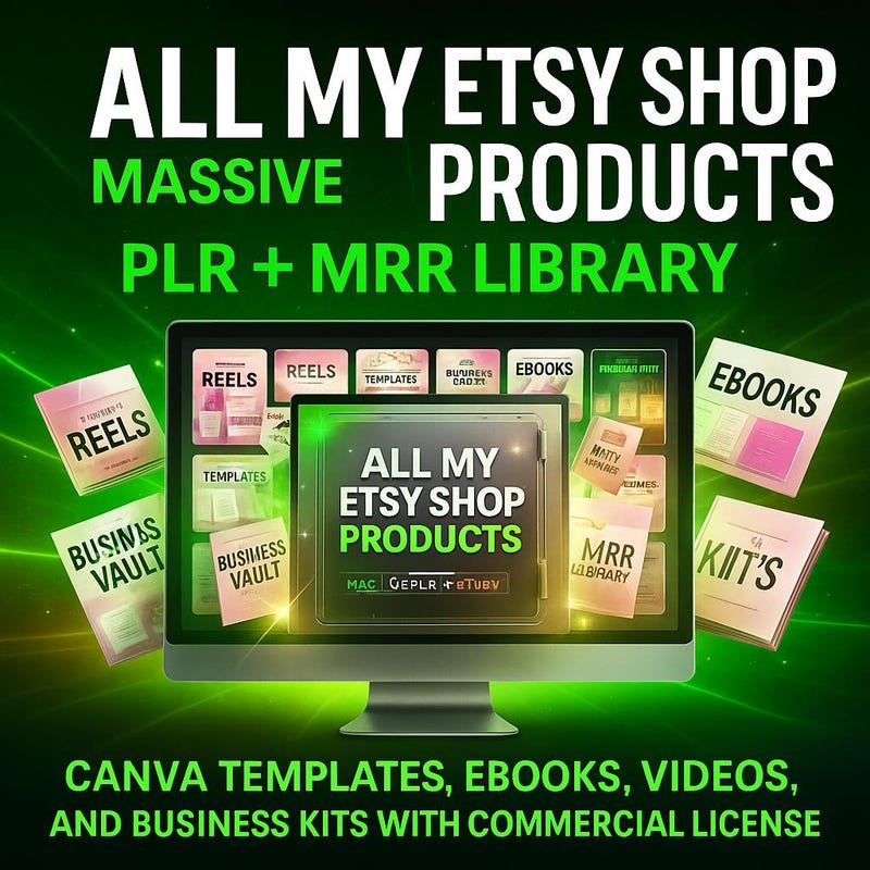 Bibliothèque plr - Etsy France