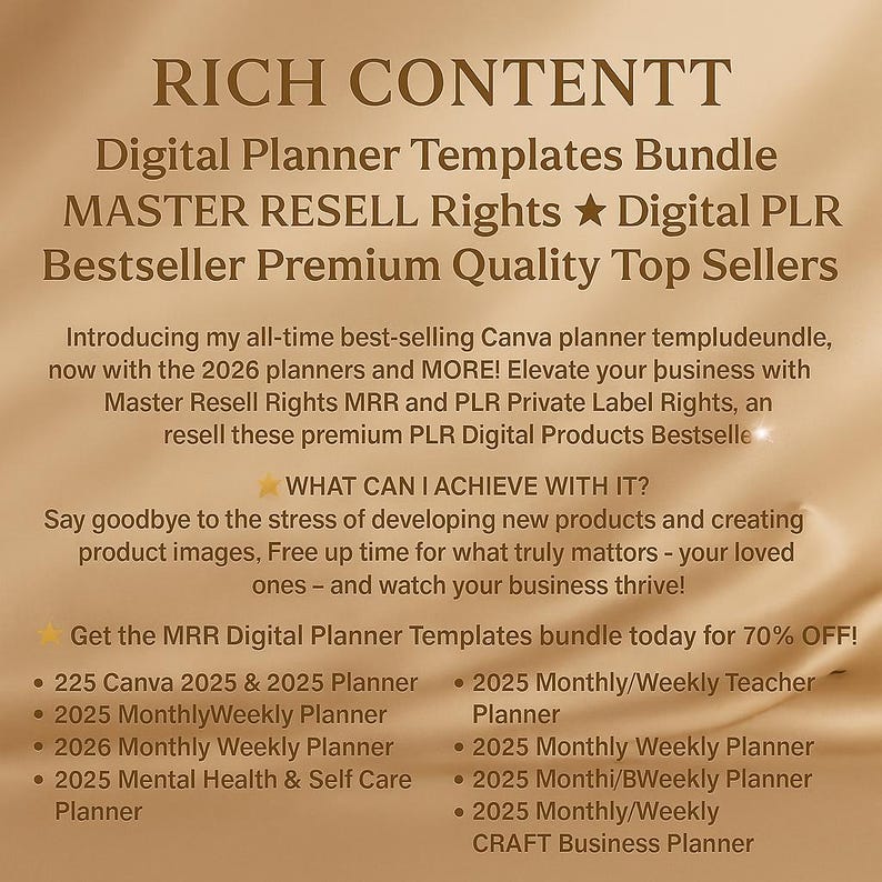 Digital Planner Bundle 2026 | 15000+ Printable Planner Templates ...