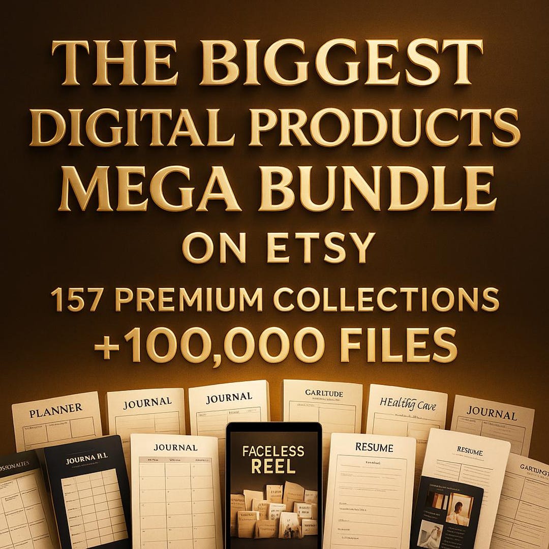Mega Digital Template Bundle: 100,000+ Canva Files, PLR/MRR (instant ...