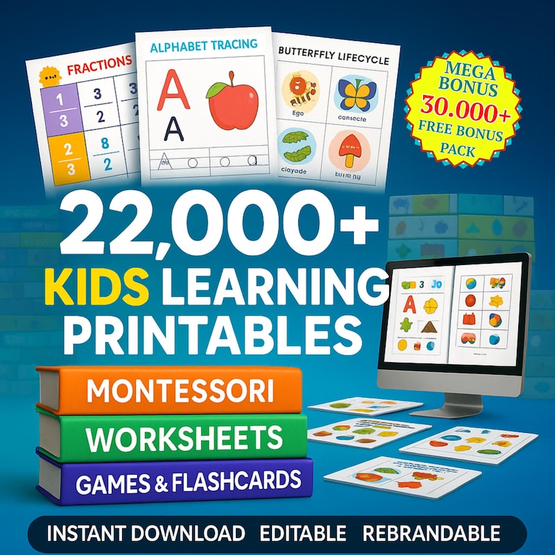 Flashcard for Kids Mrr - Etsy