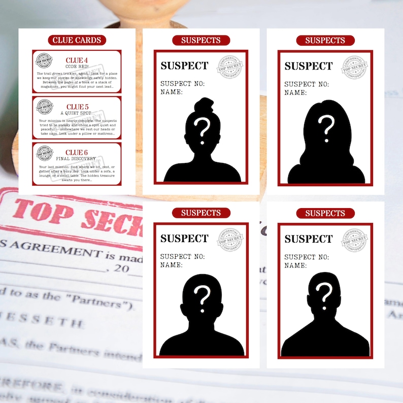 Secret Agent Kids Playset,printable Spy Kit, Mission Cards ...