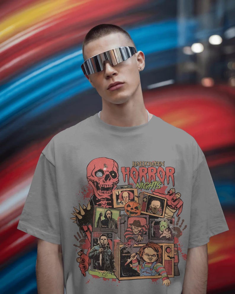Retro Horror Villains PNG - HALLOWEEN - Etsy