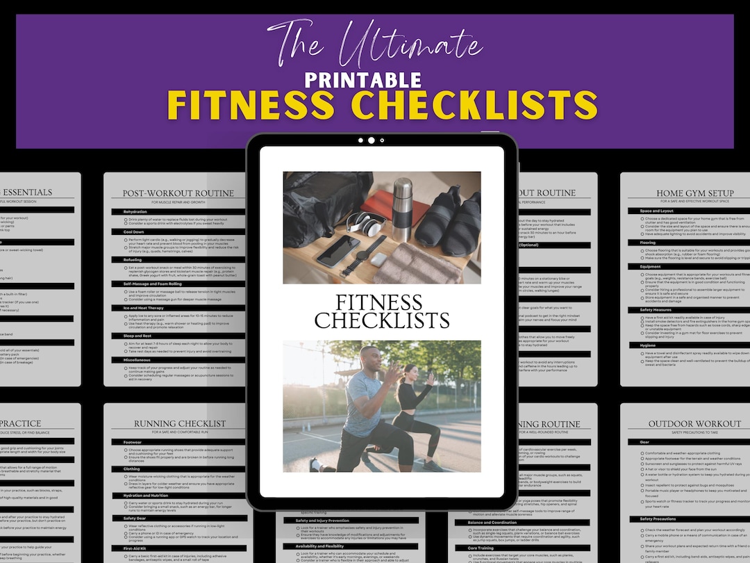 Ultimate Fitness Checklist Guide – Maximize Your Workouts With Pro Tips ...