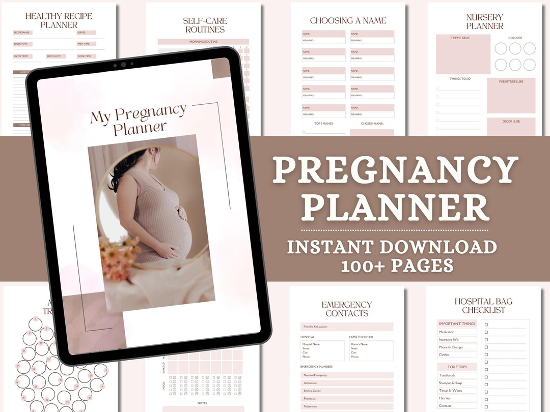 Pregnancy Planner | Printable Pregnancy Planner, Expecting Mom Gift ...