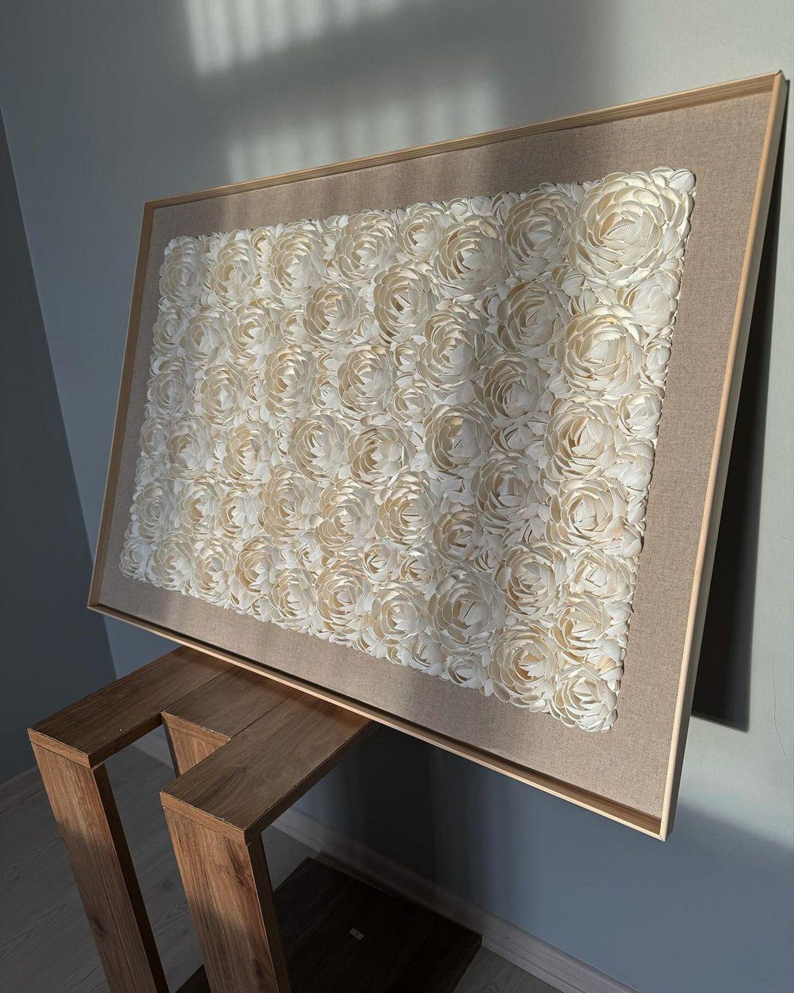 3D Shell Flower Wall Art: Textured Coastal Decor - Etsy