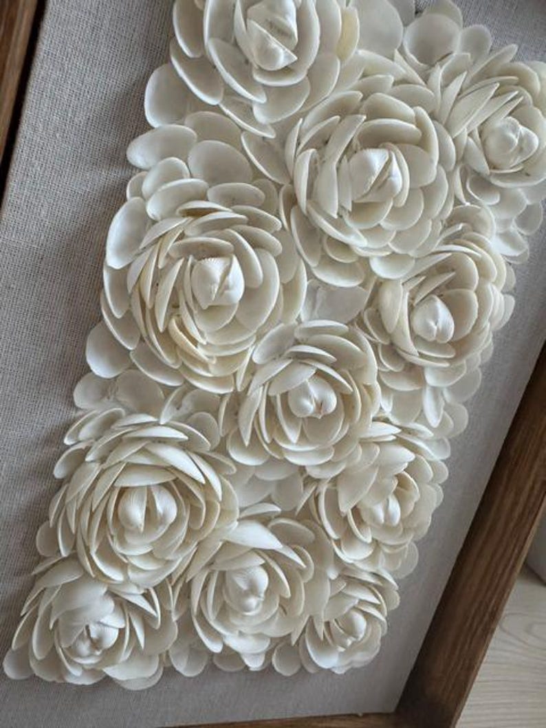 3D Shell Art, Shell Wall Art, Nature Lover Gift, Boho Style Decor ...