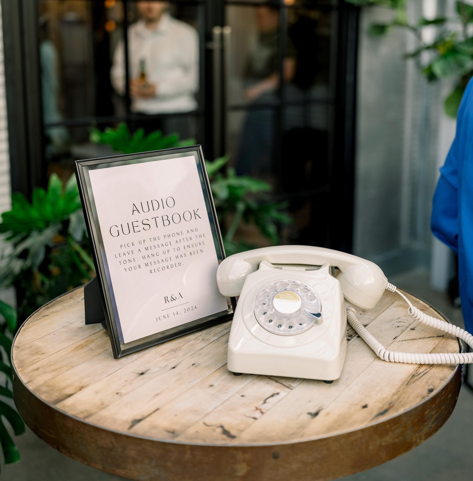 Minimalist Wedding Audio Guestbook Sign | After the Tone Wedding Sign ...