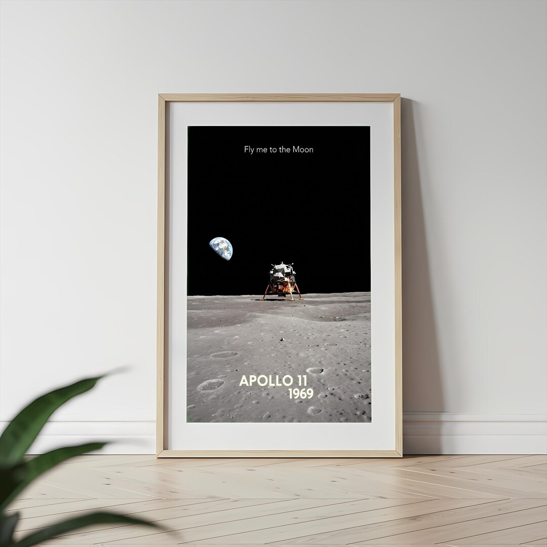 Apollo 11 Poster | Apollo 11 Landing Poster #1026 | Nasa Wall Decor ...