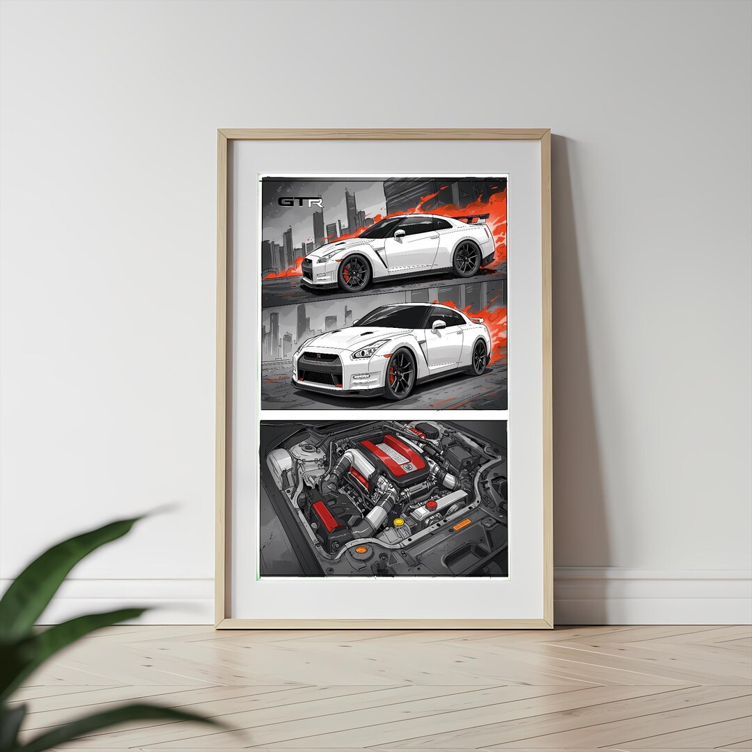 Nissan Poster | GT-R (R35) Poster #1013 | GT-R (R35) Wall Decor ...