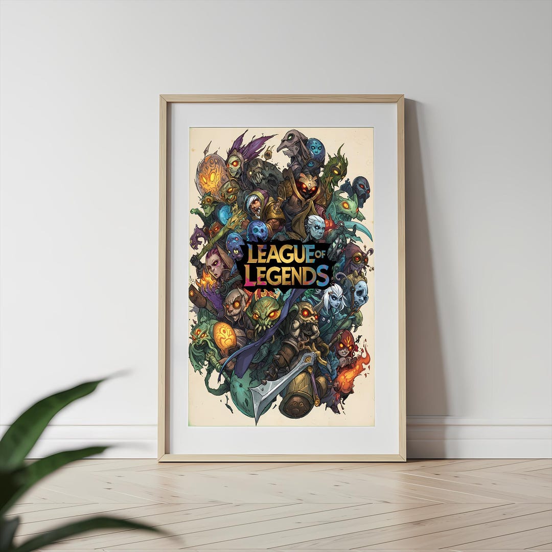 League of Legends Poster | Game Poster #1020 | LOL Wall Decor | LOL Art ...