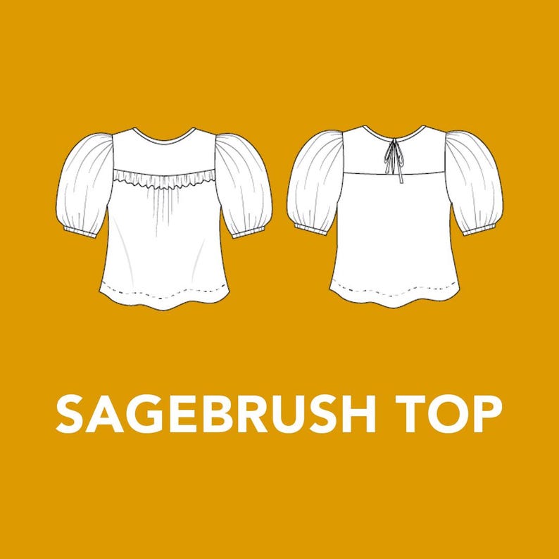 The Sagebrush Blouse Sewing Pattern by Friday Pattern Company - Etsy