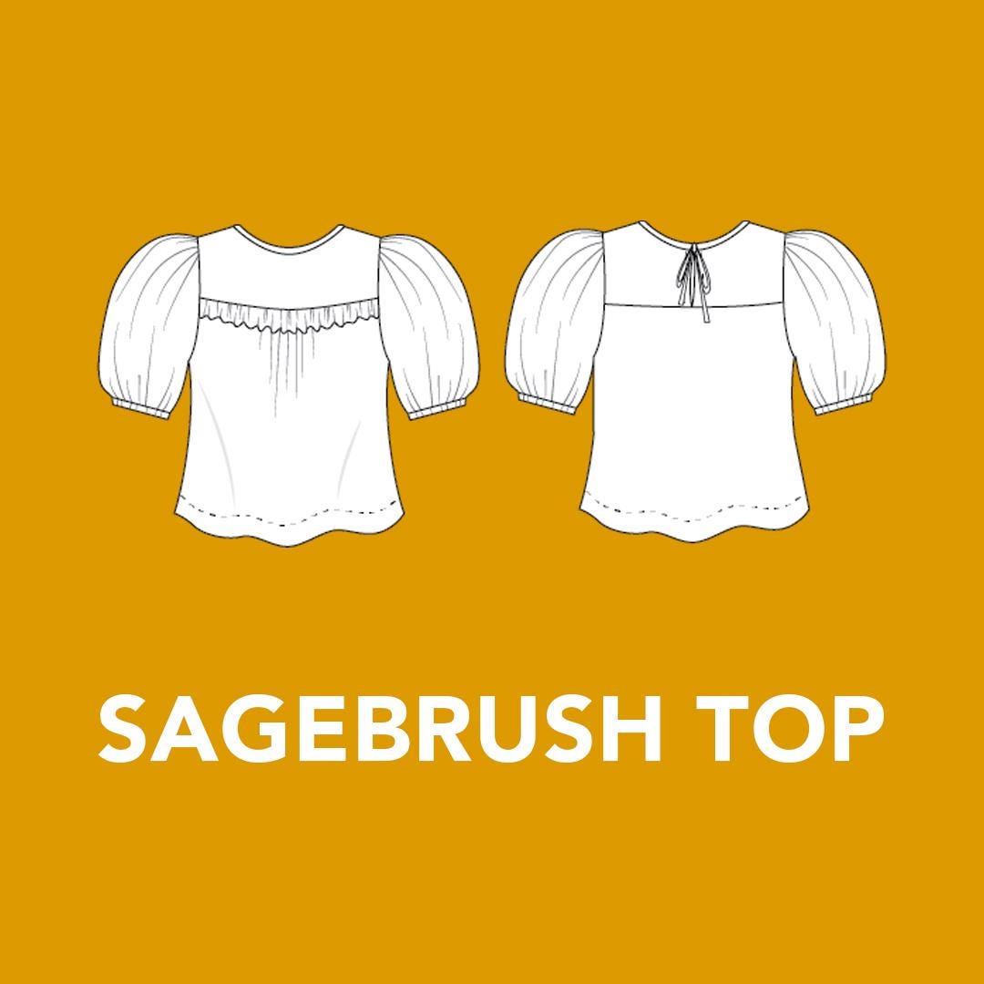 The Sagebrush Blouse Sewing Pattern by Friday Pattern Company - Etsy
