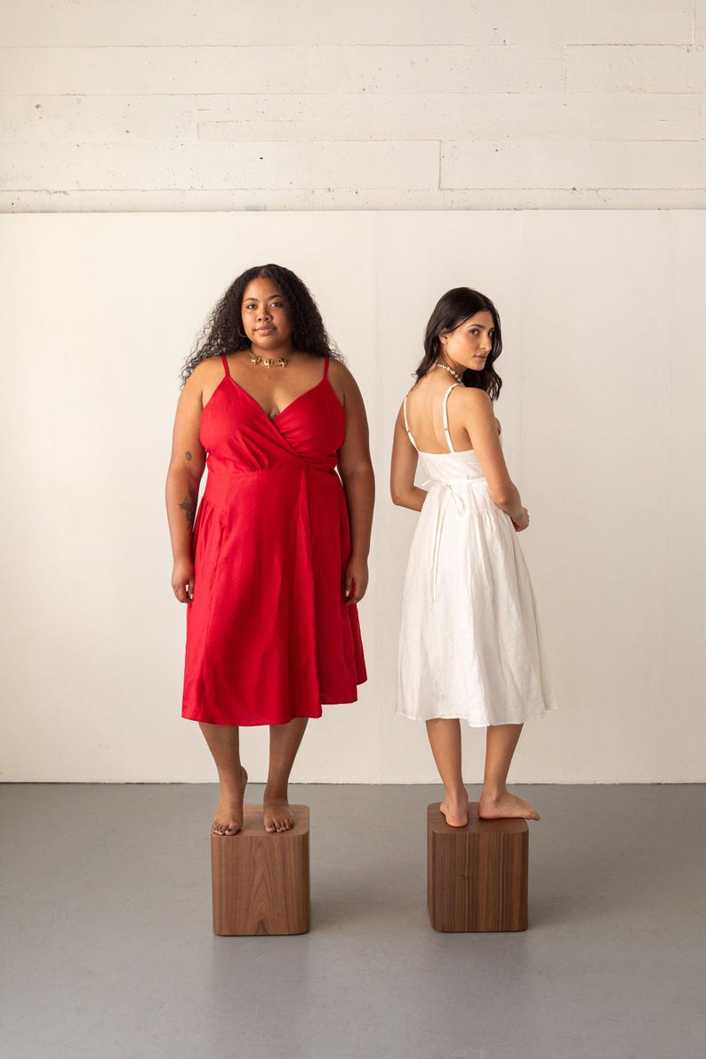 The Wren Wrap Dress Sewing Pattern by Friday Pattern Company - Etsy