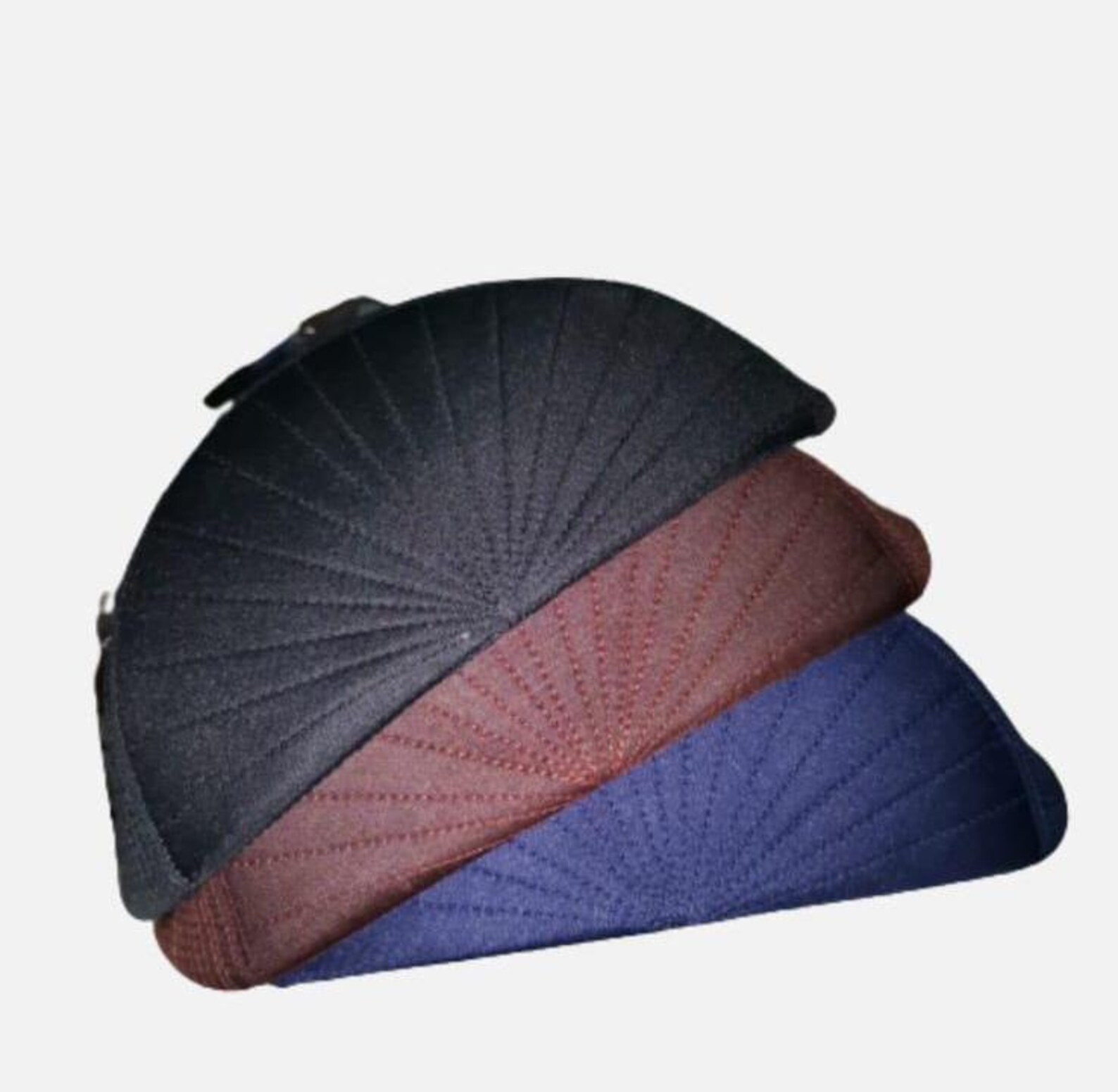 Muslim Men Islamic Prayer Round Cap | Classic Kufi Hat for Namaz ...