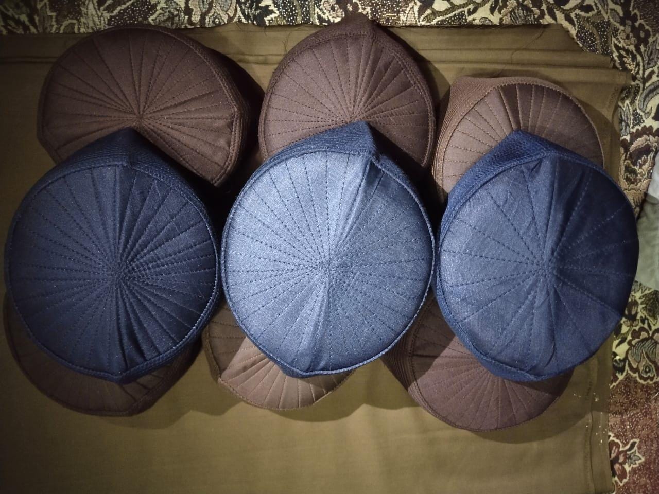 Muslim Men Islamic Prayer Round Cap | Classic Kufi Hat for Namaz ...