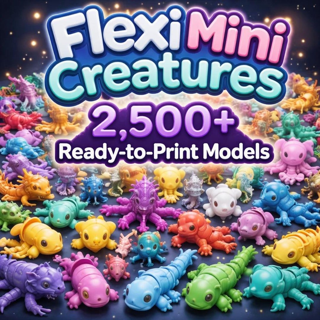 2500+ Articulated Flexi 3D Print Files – Mega STL Bundle (commercial ...