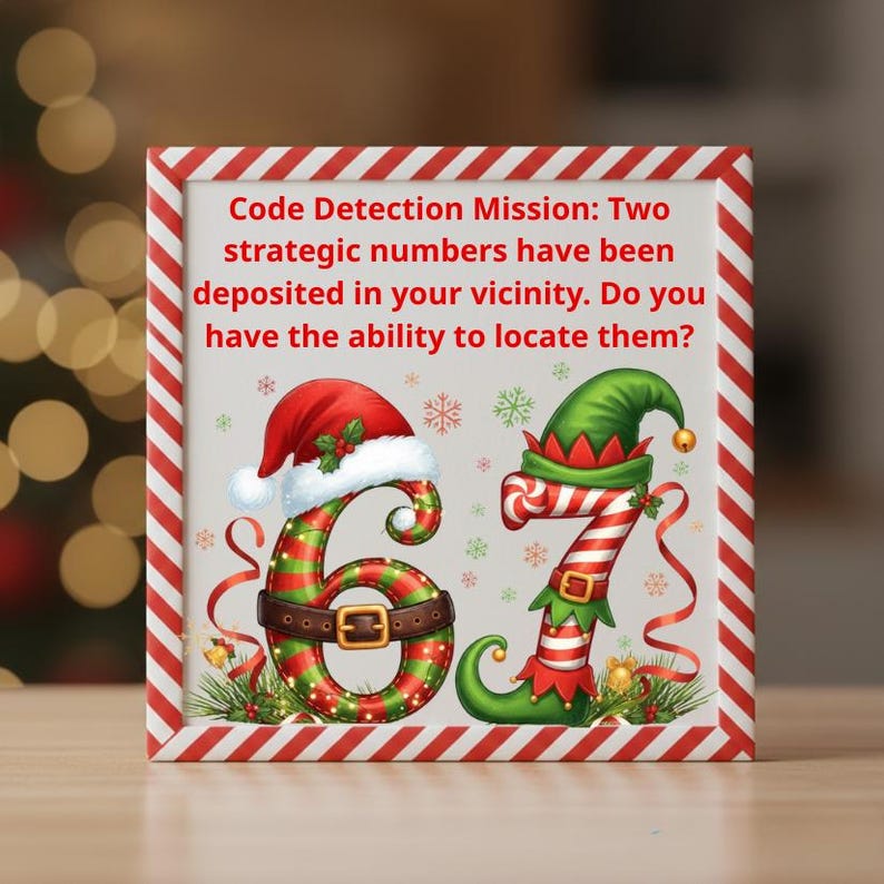 6-7 Elf Printable Prop & Letter | Viral Christmas Idea (digital ...
