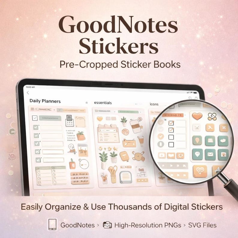 60,000+ Digital Stickers Mega Bundle, Goodnotes Planner, SVG Files ...