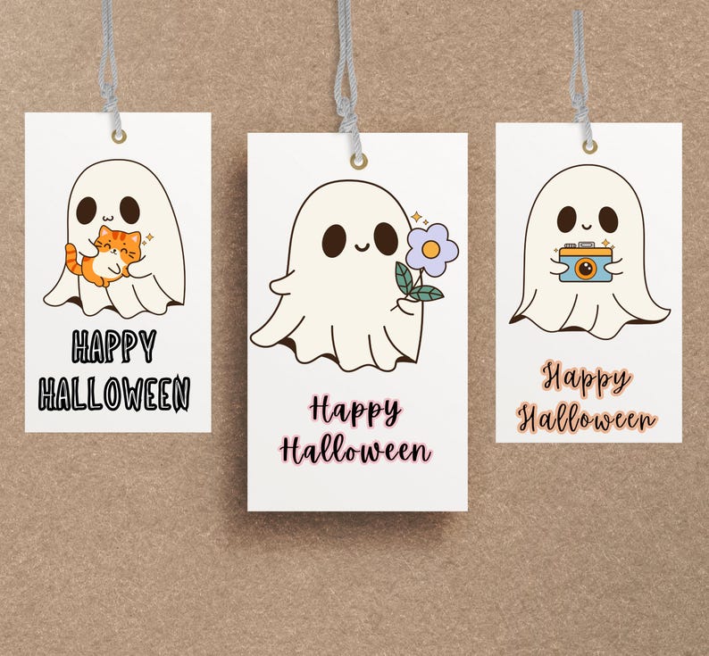Printable Halloween Gift Tag, Halloween Class Gift Tag, Halloween Favor ...